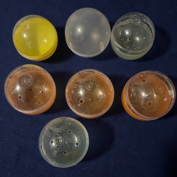 Other | 7 Empty Round Clear Capsules | Poshmark